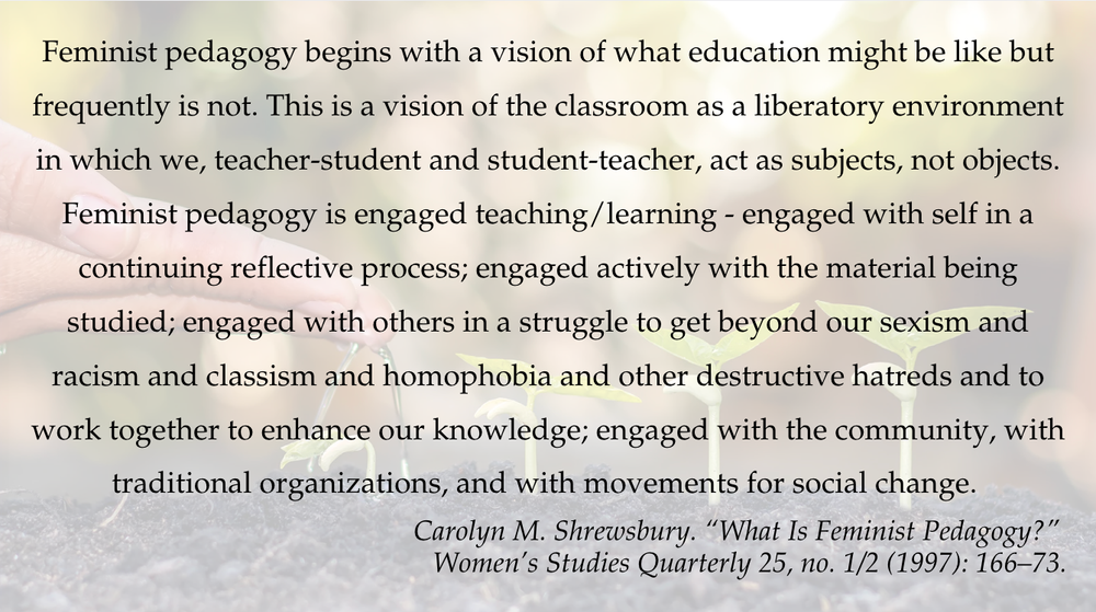 What makes teaching feminist?